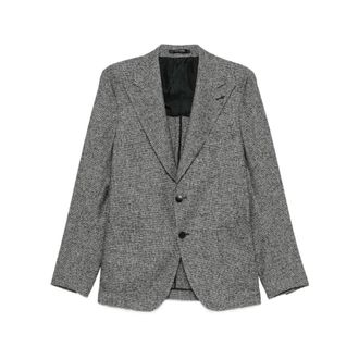 Tagliatore Houndstooth Blazer - - Jackets - Herren - Grau - L
