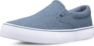 Lugz Herren Clipper Classic Slip-on Canvas Sneaker, Marineblau/Weiß/Gummi, 44.5 EU