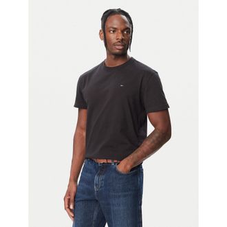 Tommy Jeans T-Shirt Tjm Reg Sflag Ss Tee Ext DM0DM22504 Schwarz Regular Fit