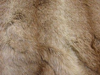CRS Fur Fabrics Luxus Tier Kunstfell Stoff Braun Ombre - Braun Ombre, 1Mtr - 150cm x 100cm