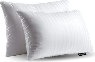 Beautyrest Lot de 2 housses de coussin douces en plumes doie, 500 fils au pouce carr&eacute;, 50,8 x 71,1 cm, grand lit, coussin de soutien pour dormir sur le c&ocirc;t&eacute; et s