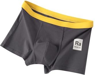 Generic Cale&ccedil;on pour homme, boxer en coton doux et confortable, boxer pour homme, marron, 4XL taille courte