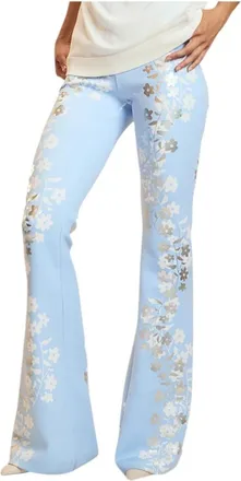 Cynthia Rowley Femme, Pantalons, Multicolore, Taille: 38 FR Metallic Bonded Pants