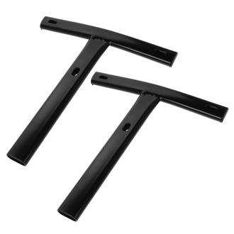 Angoily 2 St&uuml;ck T F&ouml;rmige R&uuml;ckenlehnenst&uuml;tze aus Schwarzem Stahl Stabile St&uuml;tzstange als Ersatzteil f&uuml;r B&uuml;ro Gaming und Friseurst&uuml;hle Ergonomische Unterst&uuml;tzu