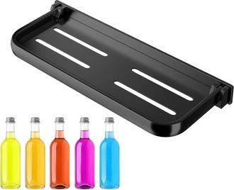 Generico Faltbares Badezimmer-Wandregal, klappbares RV- aus Aluminium, schwimmend, für Badezimmer, faltbar, schwimmendes Aufbewahrungsfach, Regalbrett