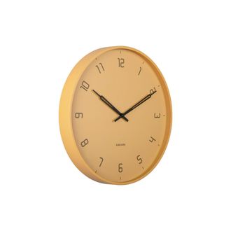 Karlsson [DL] Wall Clock Stark Iron matt Honey Yellow