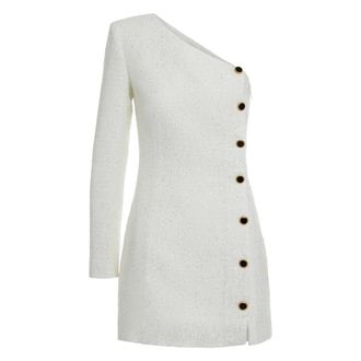 Alessandra Rich Femme, Robes, Blanc, Taille: 36 FR Mini robe en maille