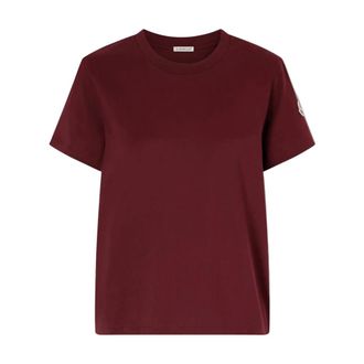 Moncler Femme, Tops, Rouge, Taille: 36 FR Timeless T-Shirt