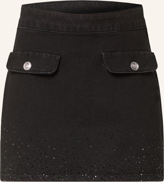 Liu Jo Liu Jo Jeansrock Mit Schmucksteinen schwarz