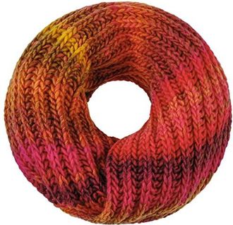 Lierys Echarpe Tube Jasila Femme/Homme - Made in Germany foulard pour femme echarpe lhiver Hiver automne-hiver - taille unique pink-orange