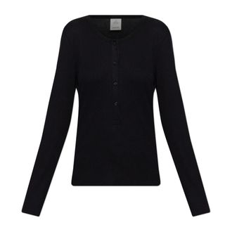 Munthe Grace Geripptes T-Shirt - - Tops - Damen - Schwarzk - XS