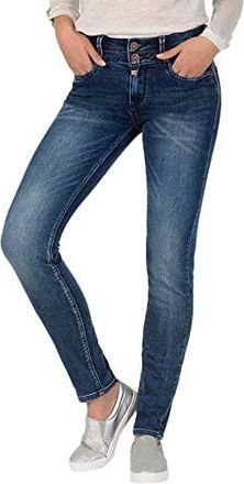 Timezone Coupe Slim Enya pour Femme Jean, Bleu (Blue Patriot Wash 3624), 32W x 30L