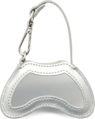 Diesel Femme, Sacs, Gris, Taille: ONE Size Glossy Bag Charm with Mirror