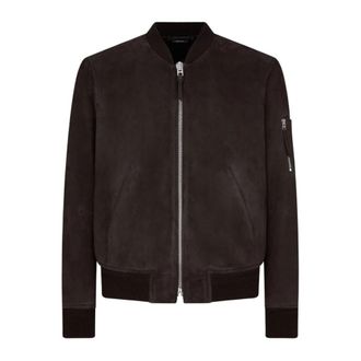 Tom Ford Leather Wear Blouson - - Jackets - Herren - Braun - L