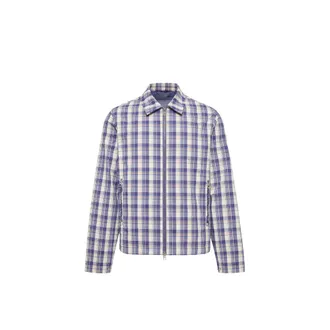 Moncler Moncler Surchemise Giausar En Ripstop &Agrave; Carreaux, Homme, Multicolore, Taille: 0