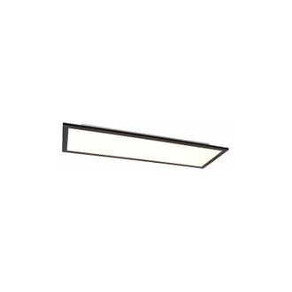 QAZQA liv - LED Dimmable Panneau Panel Plafonnier variateur inclus - 1 lumière - L 800 mm - Noir - Moderne - éclairage intérieur - Salon I Chambre I