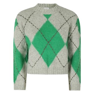 Ballantyne Rundhals-Strickware - - Knitwear - Damen - Gr&uuml;n - S