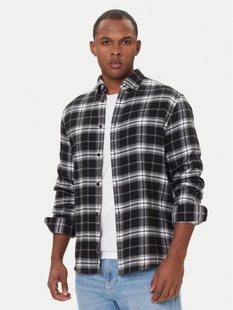 Tommy Jeans Hemd DM0DM22024 Schwarz Regular Fit