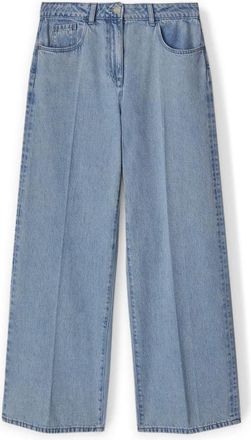 Motivi Femme, Jeans, Bleu, Taille: 38 FR Jean jambe large bleu clair
