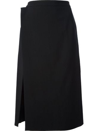 Balenciaga asymmetrical wrap skirt - Noir