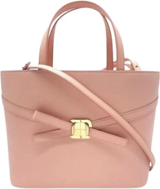 Ferragamo Sac port&eacute; &eacute;paule cabas Pre-owned - Femme - Pre-owned - Rose - Taille: ONE Size