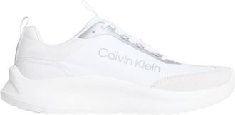Calvin Klein Damen Light Eva Runner NYL-sue Hw0hw03149 Low Top, White (Bright White/Silver), 40 EU