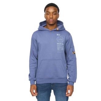 Duck and Cover Ashland Kapuzenpullover f&uuml;r Herren (Jeansblau)