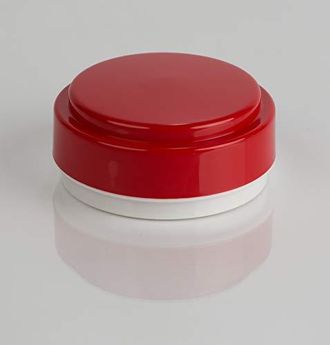 Kimmel Frischhaltedose für 125 g Stück Camembert runde Camembertdose mit Deckel Käsedose, aus Kunststoff, Mehrweggeschirr, Farbe rot