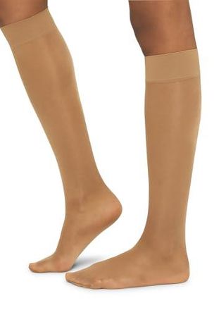 Wolford Femme Satin Touch 20 Knee-Highs caramel M 20 DENIER