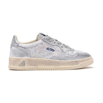 Autry Femme, Chaussures, Gris, Taille: 37 EU Chaussures de Tennis Vintage Blanc/Argent Medalist Low