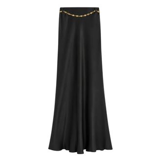 Liviana Conti Maxi-Rock mit Juwelenkette - - Skirts - Damen - Schwarzk - L