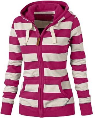 Generic Vestes &agrave; capuche &agrave; manches longues et fermeture &eacute;clair pour femme 2026, RD1., XXL