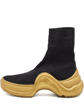 Louis Vuitton bottines Archlight en maille - Noir