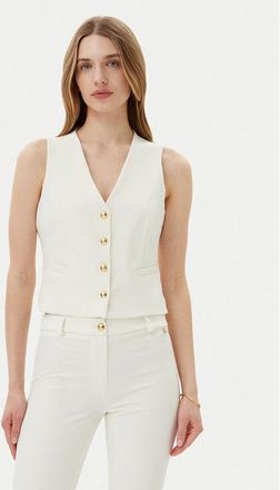 Maryley Weste 25EB128/43VA Écru Regular Fit