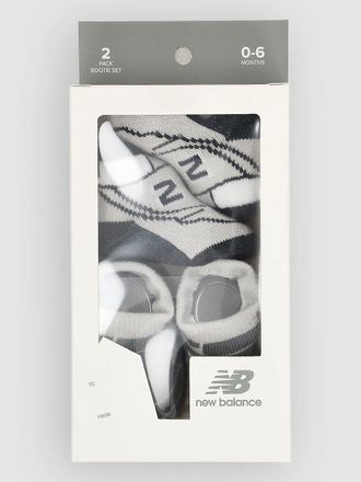 New Balance Classics 2 Pack Bootie Set Kids Chaussettes gris