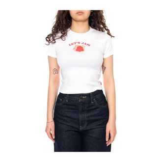 Levi's GR Essential Sporty Tee - - Tops - Damen - Wei&szlig; - L