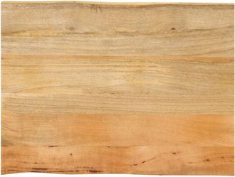 vidaXL Dessus de table 70x60x3,8 cm bord vivant bois massif manguier vidaXL