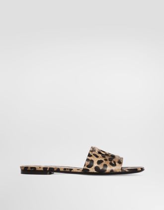 Dolce & Gabbana Ciabatta Flat - Frau Pantoletten Und Mules Animalprint 37.5