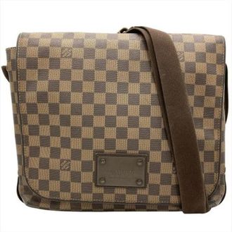Louis Vuitton Sac bandouli&egrave;re Damier en toile Pre-owned - Femme - Pre-owned - Brun - Taille: ONE Size