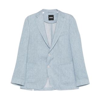 HUGO BOSS Homme, Vestes, Bleu, Taille: 2XL Viscose Blazer