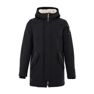 Moose Knuckles Homme, Vestes, Noir, Taille: M Parka avec Capuche et Fermeture &Eacute;clair Dor&eacute;e