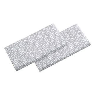 Marimekko Pikkuinen Unikko-Kollektion | Kissenbezug-Set - 100% Baumwolle, knackig und atmungsaktiv, maschinenwaschbar für einfache Pflege, Standard, Grau