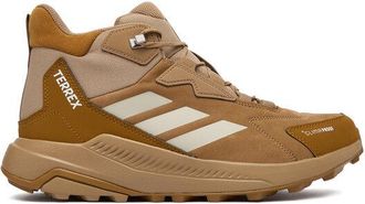 adidas Trekkingschuhe Terrex Anylander Leather Mid Climaproof Hiking Shoes KH8876 Hellbraun