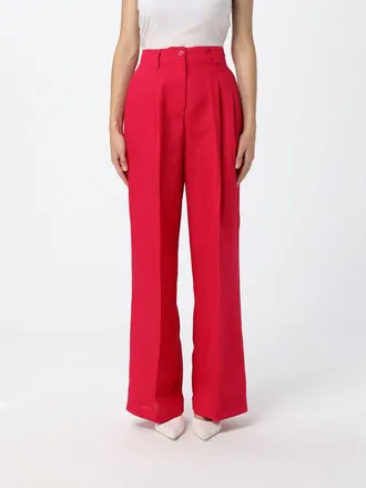 Twin-Set Pantalon classique en m&eacute;lange de lin