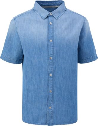 s.Oliver Herren Hemd Kurzarm, Blau, L