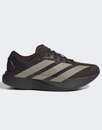 adidas adidas Running Adizero EVO SL baskets en marron fonc&eacute; et beige-Brown