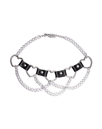 8 by YOOX MULTI-CHAIN LEATHER CHOCKER