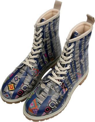 Dogo Damen Lange Stiefel Fashion Boot, Mehrfarbig, 36 EU