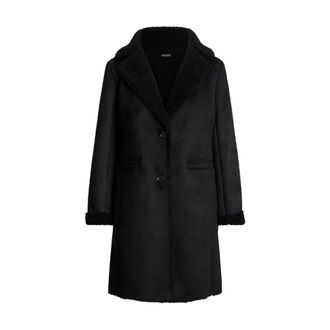 Ralph Lauren Femme, Manteaux, Noir, Taille: 40 FR Veste matelass&eacute;e en imitation peau de mouton