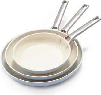 GreenPan Padova Pro Bratpfannen-Set, 20,3 cm, 25,4 cm und 30,5 cm, harteloxierte, gesunde Keramik, antihaftbeschichtet, PFAS-freies Kochgeschirr, induktionsgee